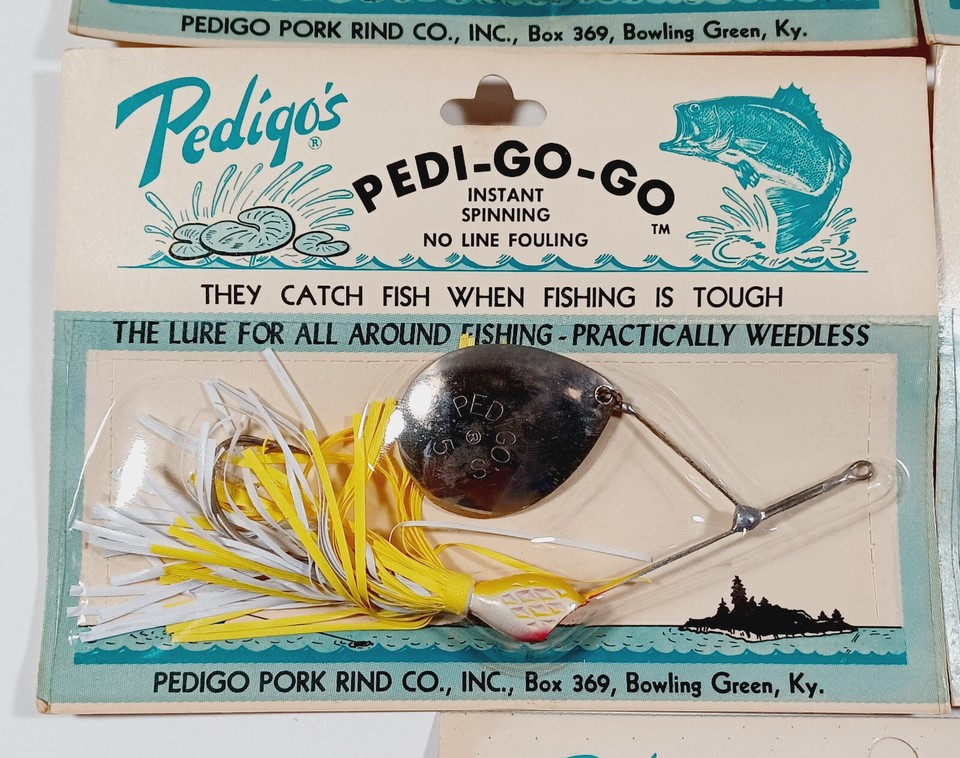 Vintage Pedigo's Pedi-Go-Go Spinrite Fishing Lure Lot Kentucky - NOS ...