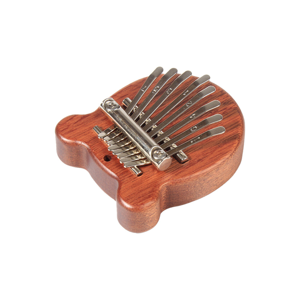 8 Key Mini Kalimba Wooden/Metal Finger Thumb Piano Small Musical ...