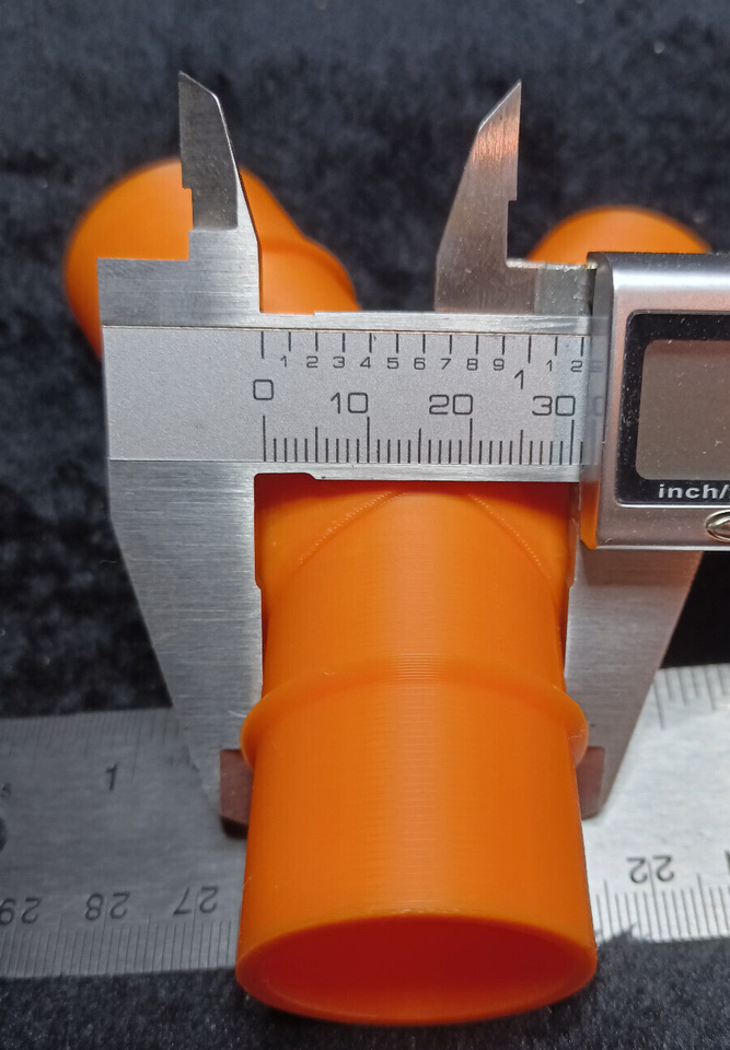 Vacuum Y-splitter adapter 1-1/4" Intake to 2x 1 -1/4" Hose fits Shop ...