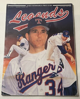 1991 Legends Sports Memorabilia Nolan Ryan Texas Rangers w/Cards Intact ...