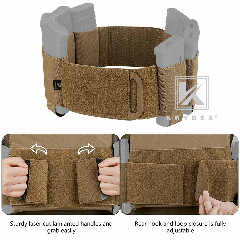KRYDEX Elastic Carry Cummerbund Magazine Pouch Holder for Tactical ...