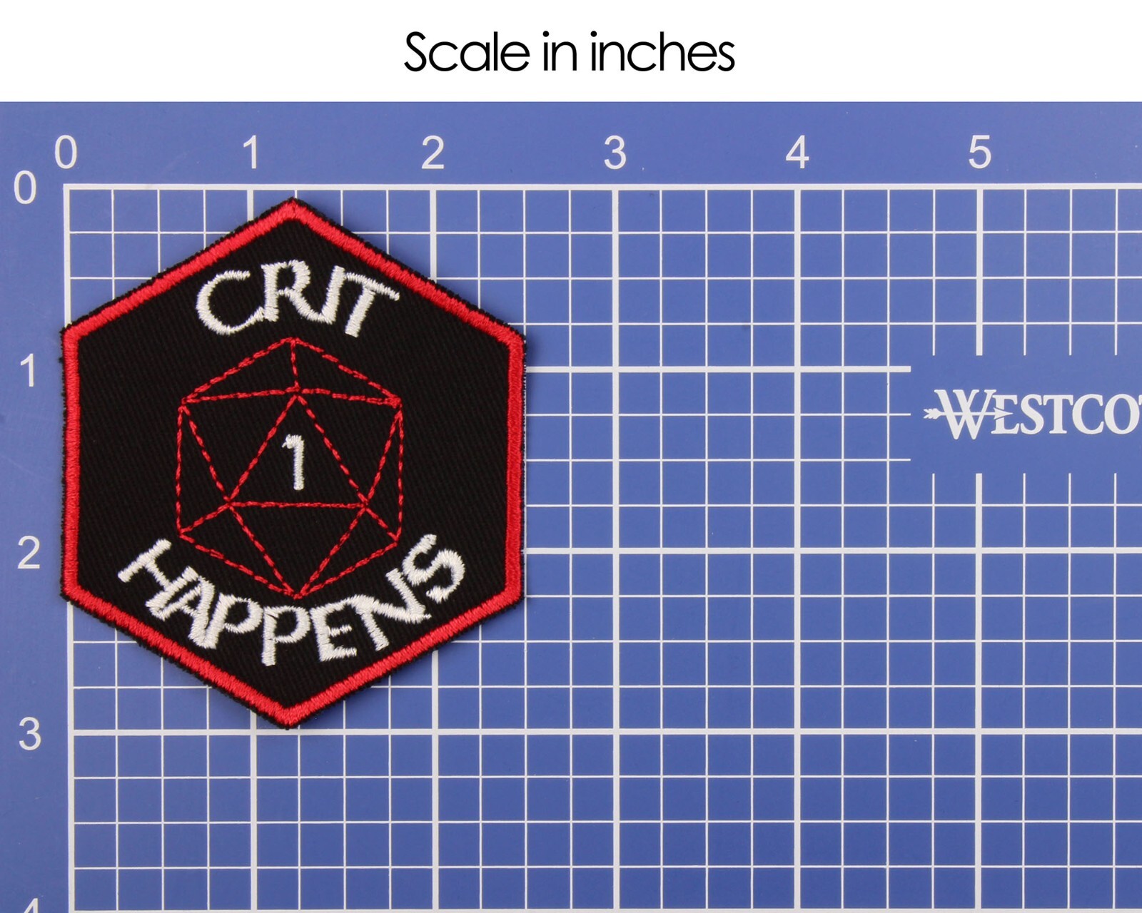 Crit Happens Patch - Made in USA - Natural 1 D20 Patch - Tabletop DnD ...