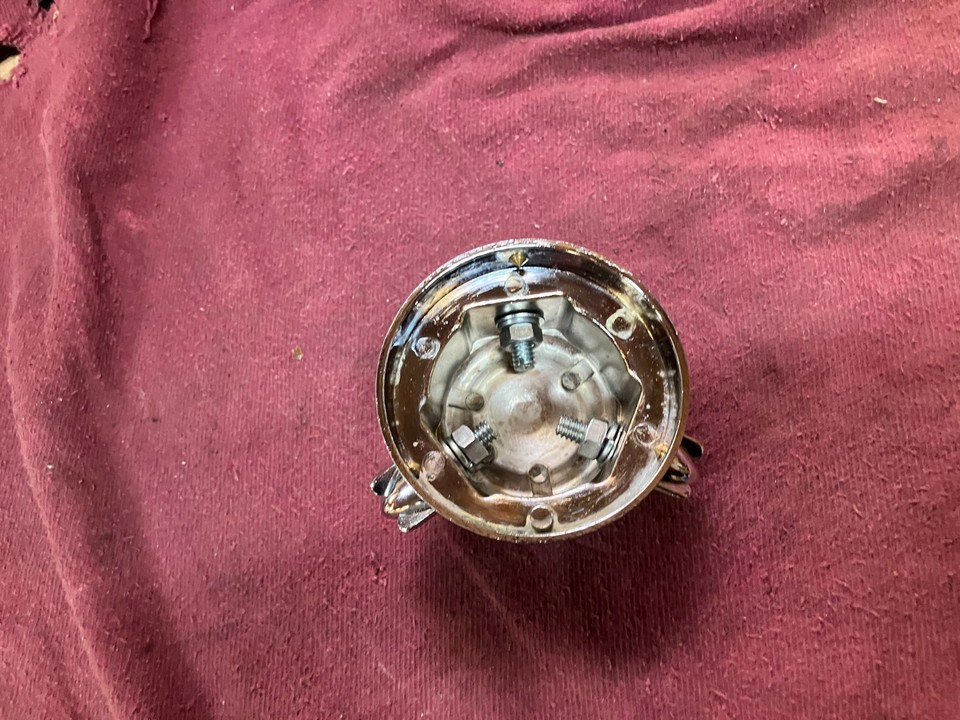 harley chopper chrome satellite krommett gas cap cover vintage | eBay