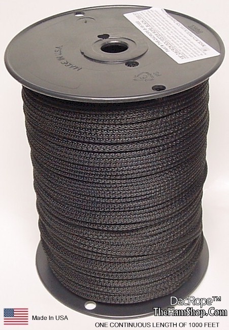1000' 1/8 100% Dacron Polyester Rope, Doomsday Prepper, Dipole Antenna ...