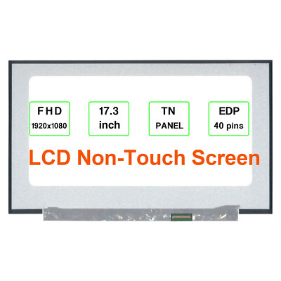 17.3" LP173WFG-SPB1 LED LCD Non-Touch Screen Display 40Pins 144HZ FHD ...