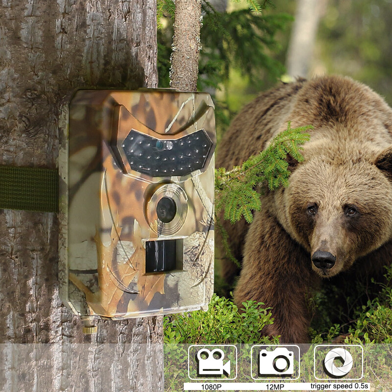 4 Pack-1080P Hunting Game Trail Camera 12MP Wildlife Waterproof Cam ...