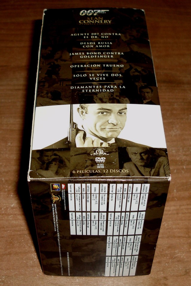 Sean Connery Dernière Collection James Bond 007 12 DVD Neuf Action ...