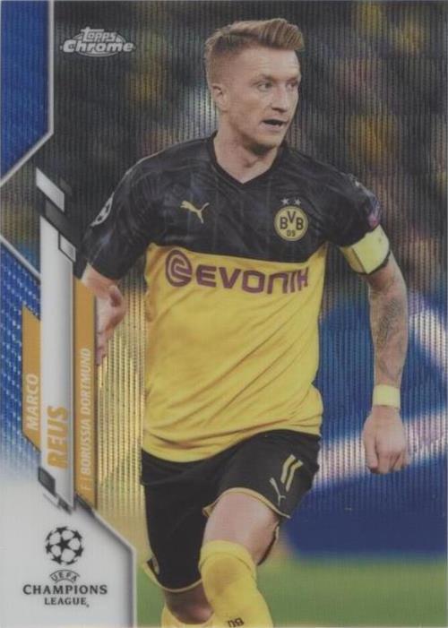 2019-20 Topps Chrome UCL - Marco Reus #36 Blue Wave Refractor /75 for ...