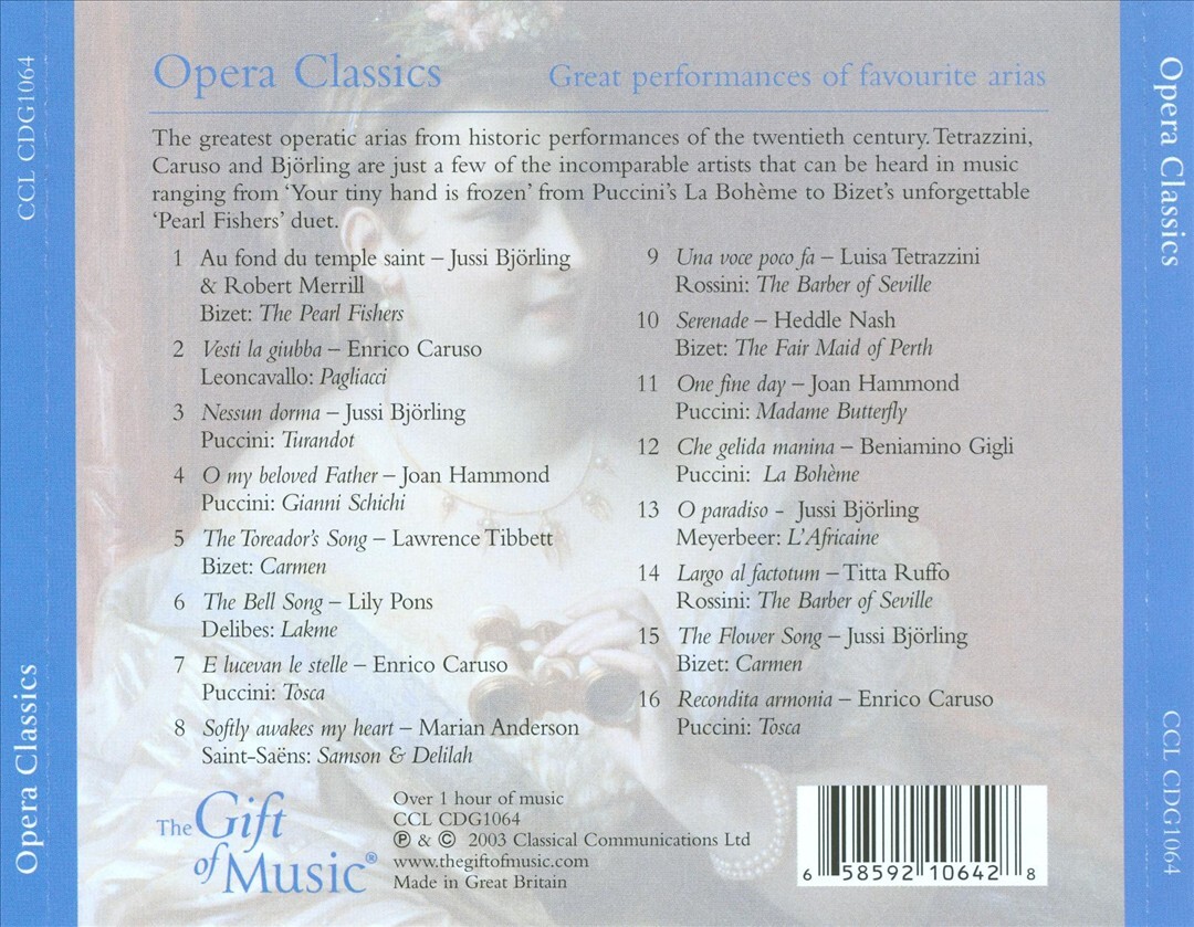VARIOUS ARTISTS OPERA CLASSICS NEW CD | eBay