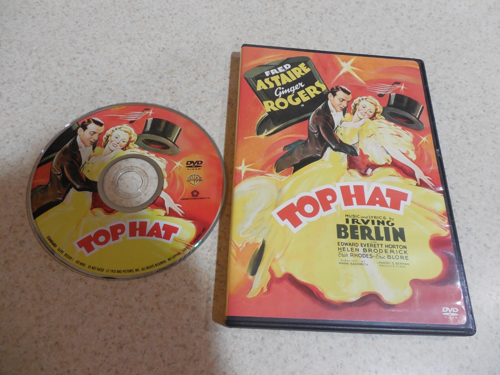 Top Hat DVD Fred Astaire Ginger Rogers Irving Berlin OOP Musical B/W ...