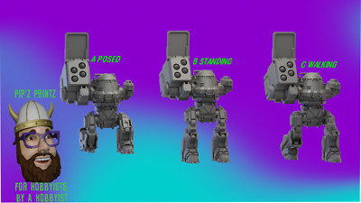 Urbanmech UM-AIV Alternate Mech Model For Battletech 6mm-10mm-15mm | eBay