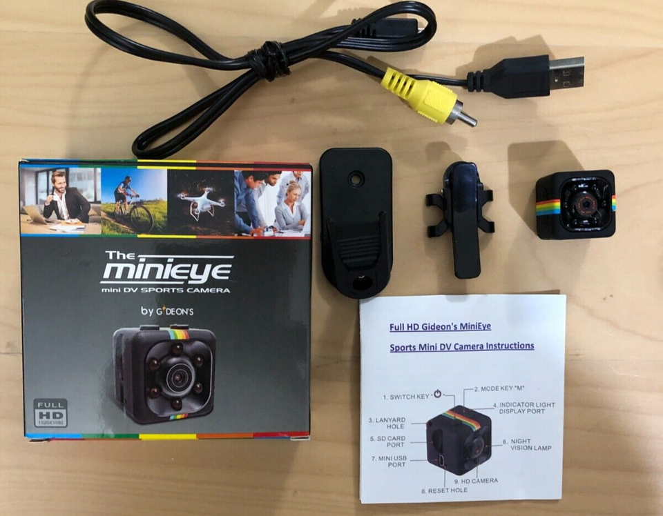 Minieye Mini DV Sports Camera Spy Cam by Gideon's Mini Camera Full HD ...