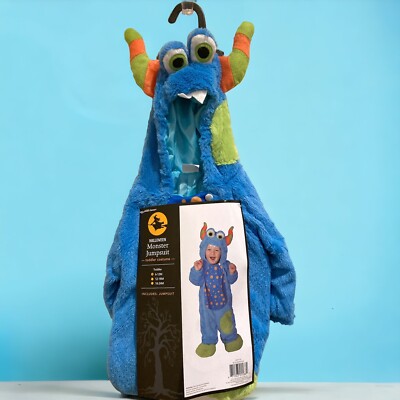 Boys Halloween Blue Monster Costume Size 6- 12 Months Plush NEW | eBay