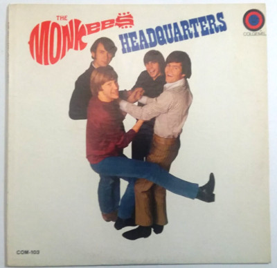 THE MONKEES - Headquarters - Vinyl LP 1967 First Press Colgems COM-103 ...