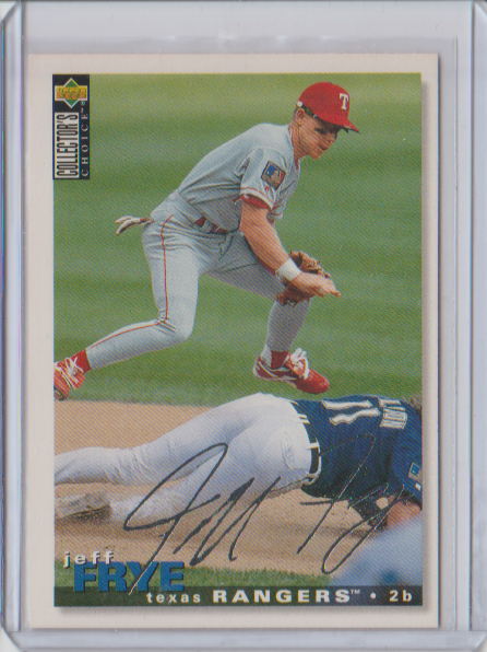 1995 Collector's Choice Silver Signature Parallel #401 Jeff Frye Texas ...