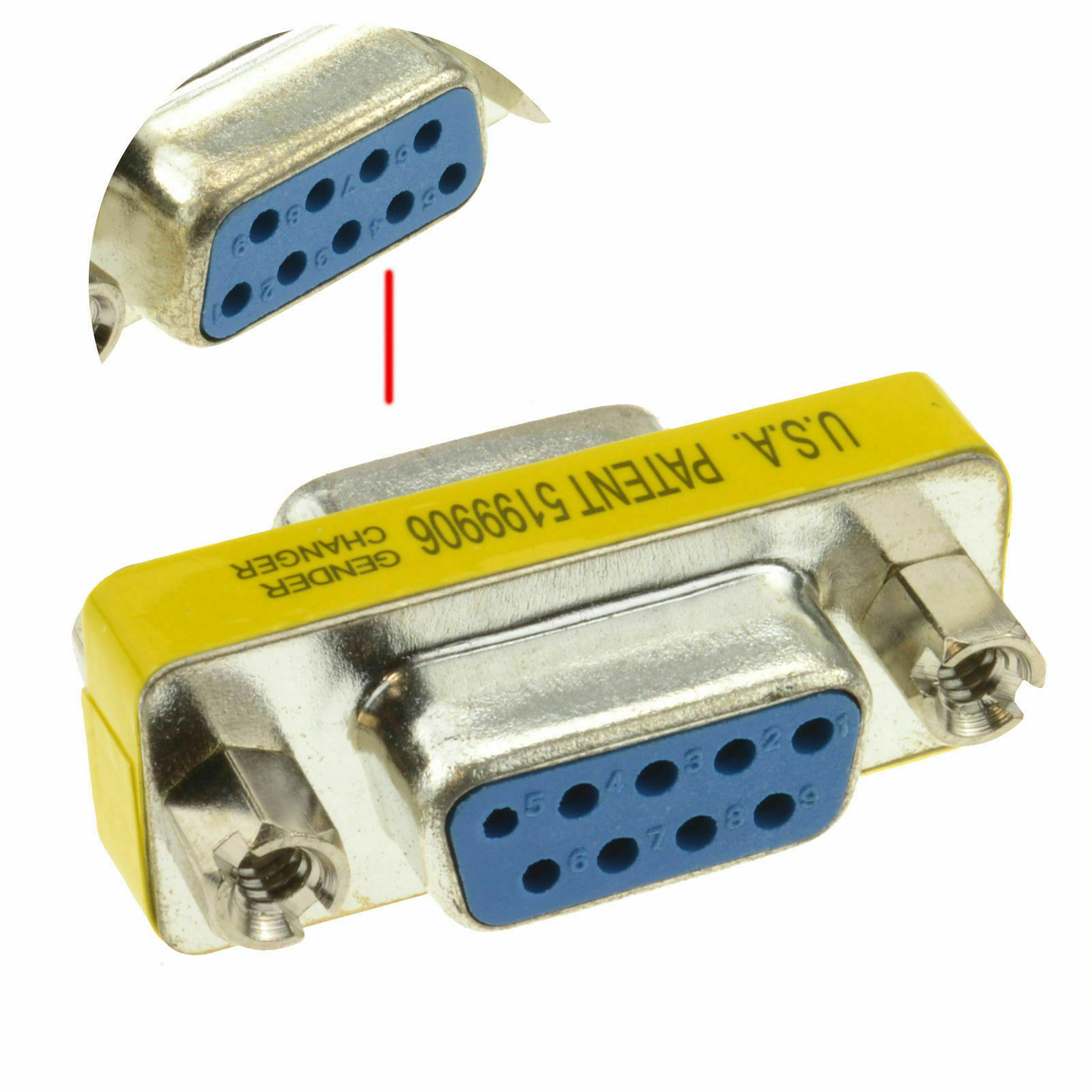 15pin SVGA/VGA Gender Changer Adapter COUPLER F to F - 15 pin USA ...