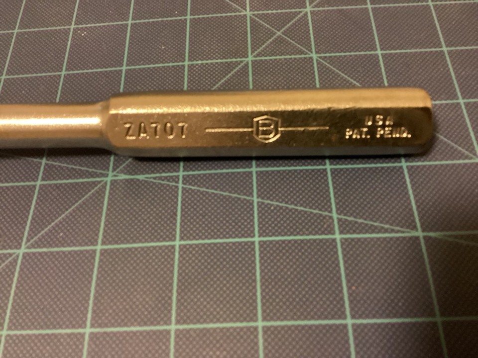 Vintage Bonney Tools ZA 707 1/2" Drive Ratchet - 7 1/4" Long Made In ...