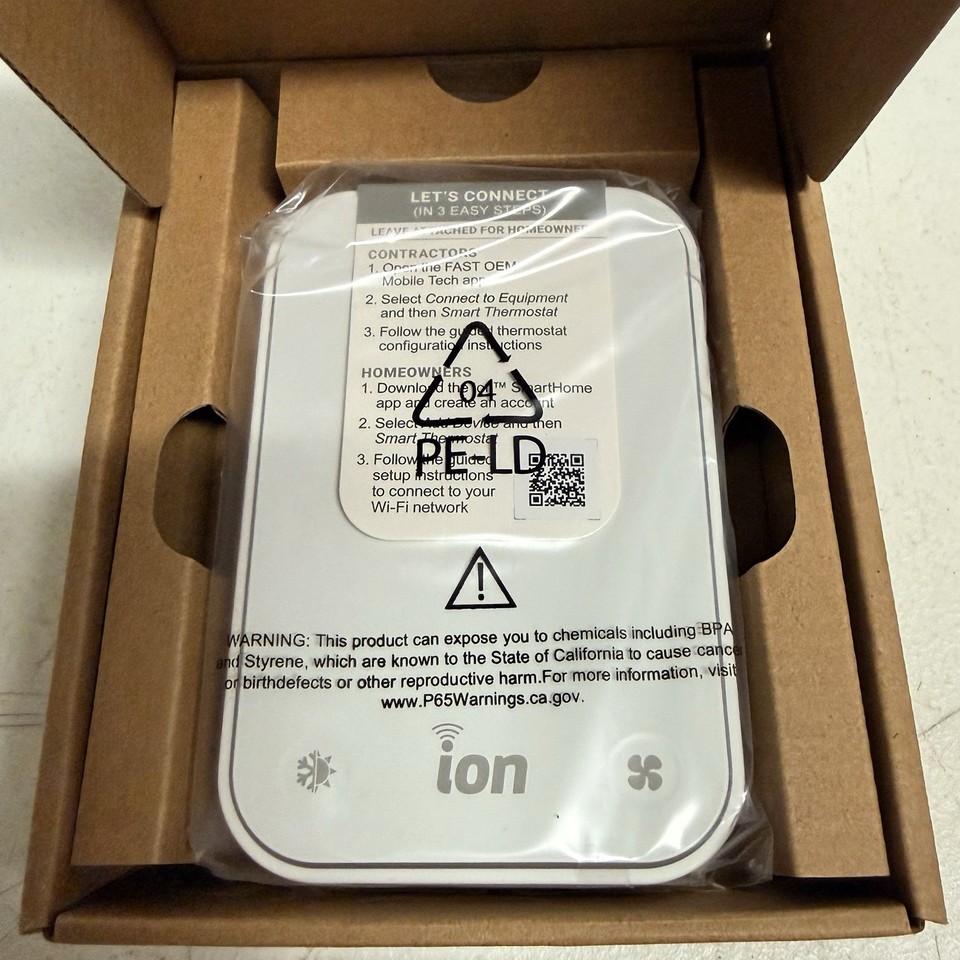 Ion Smart Thermostat [Pro Model] TSTATIIEWF-01 (BRAND NEW OPEN BOX ...