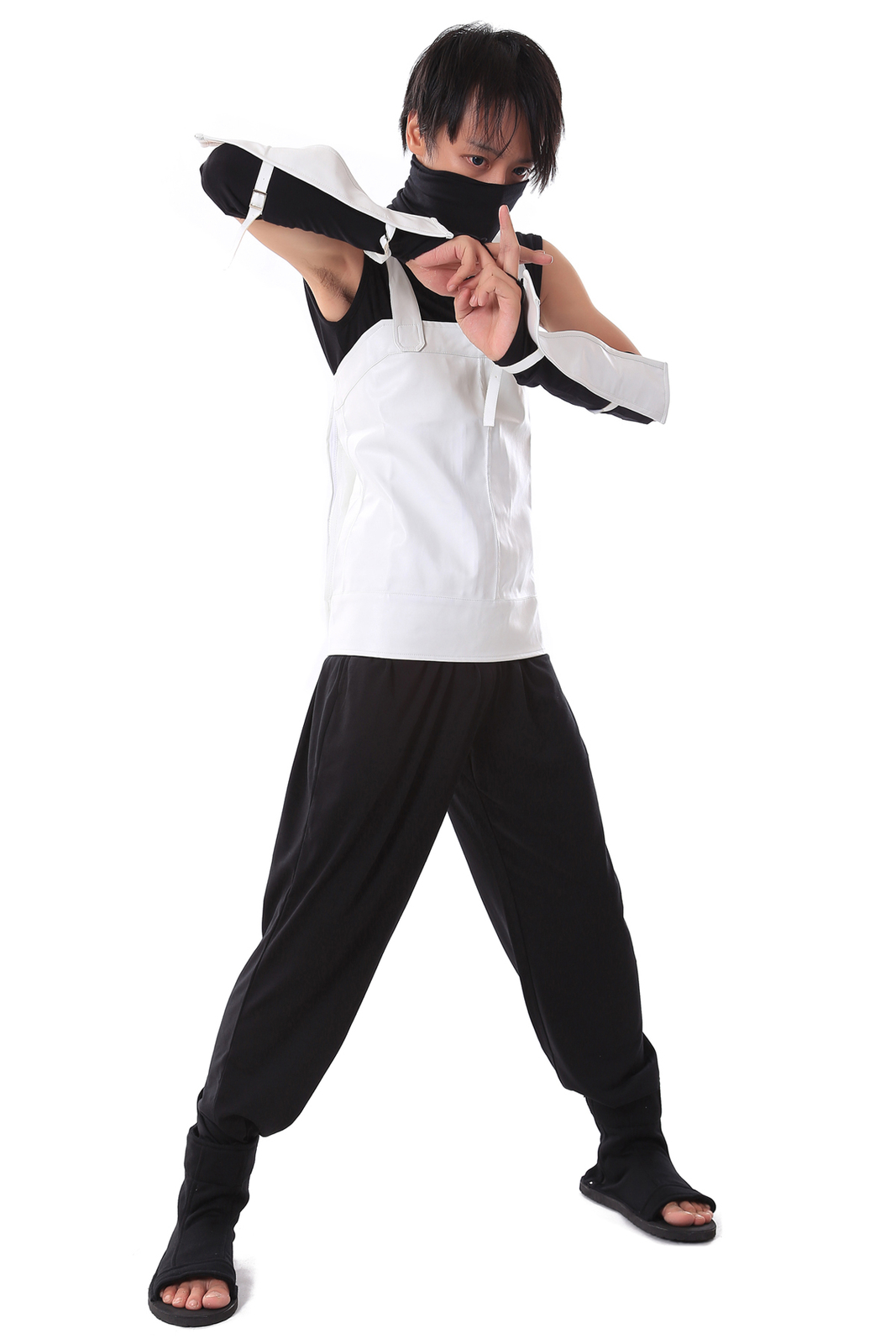 Halloween Party Cosplay Costume Ninja Shinobi Anbu Black Ops Outfit V1 ...