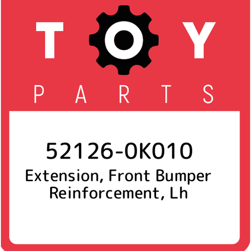 52126-0K010 Toyota Extension, front bumper reinforcement, lh 521260K010 ...