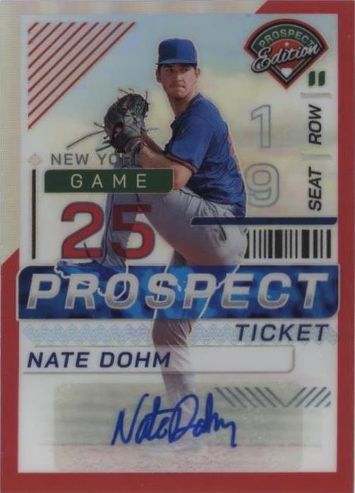 2024 Panini Prospect Edition - Nate Dohm #155 Red Prizm Signatures /199 ...