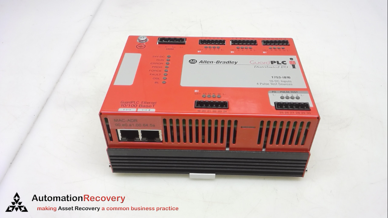 ALLEN BRADLEY 1753-IB16, SERIES A, INPUT MODULE, 16 INPUTS, 24V DC, NEW ...