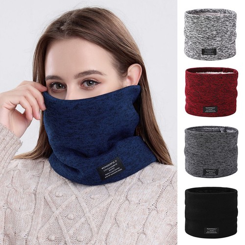 Neck Warmer Gaiter Windproof Fleece Lined Ski Face Mask Scarf for Cold ...
