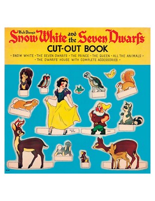 SNOW WHITE CUT-OUT BOOK - VINTAGE REPRINT | eBay