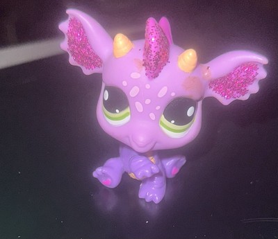 LITTLEST PET SHOP Dragon #2660 Purple Sparkle Dragon AUTHENTIC | eBay