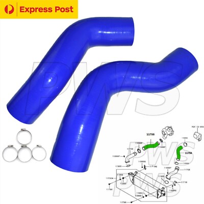 For Pajero Triton MQ MR 2.4 Diesel 4N15 Silicon Intercooler Hose Cold ...