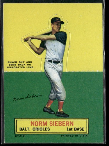 1964 Topps Stand-Ups Norm Siebern #NNO Baltimore Orioles VG/EX *READ ...