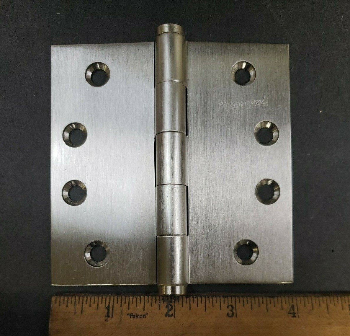 Two Magnum 4" Mortise Hinges No Bearing Button Tip Screws Included ...