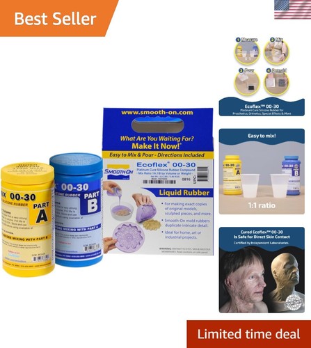 Translucent Liquid Silicone Rubber - Ecoflex 00-30, Skin-Safe and ...