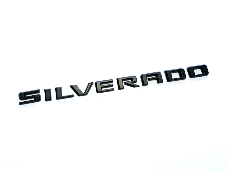 Matte 2019-2021 Chevrolet Silverado 1500 2500 Tailgate Rear Badge ...