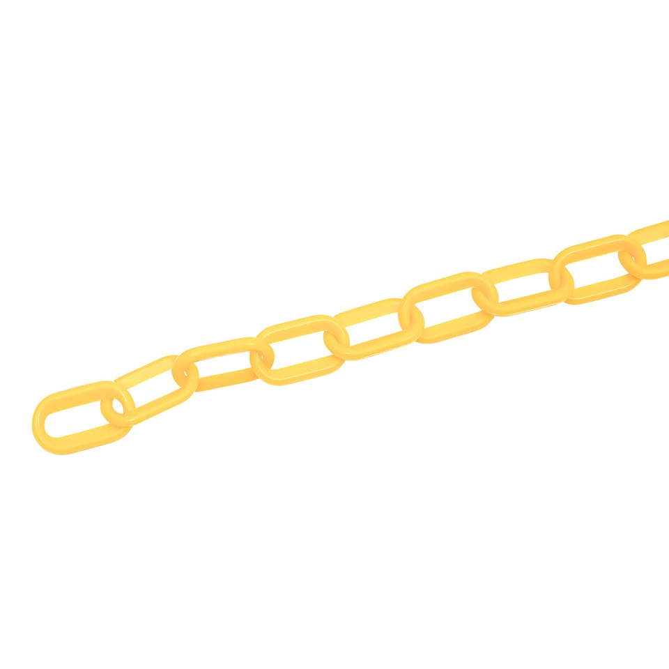 200ft Plastic Barrier Chain Yellow Chain Safety Chain Barrier Fits ...