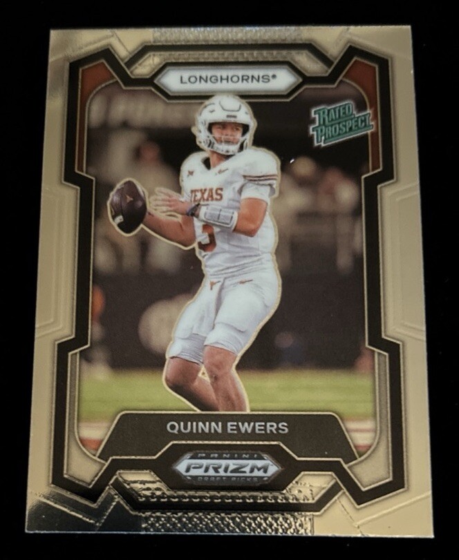 2024 Prizm Draft Picks Quinn Ewers Rated Prospect Rookie #191 Texas ...