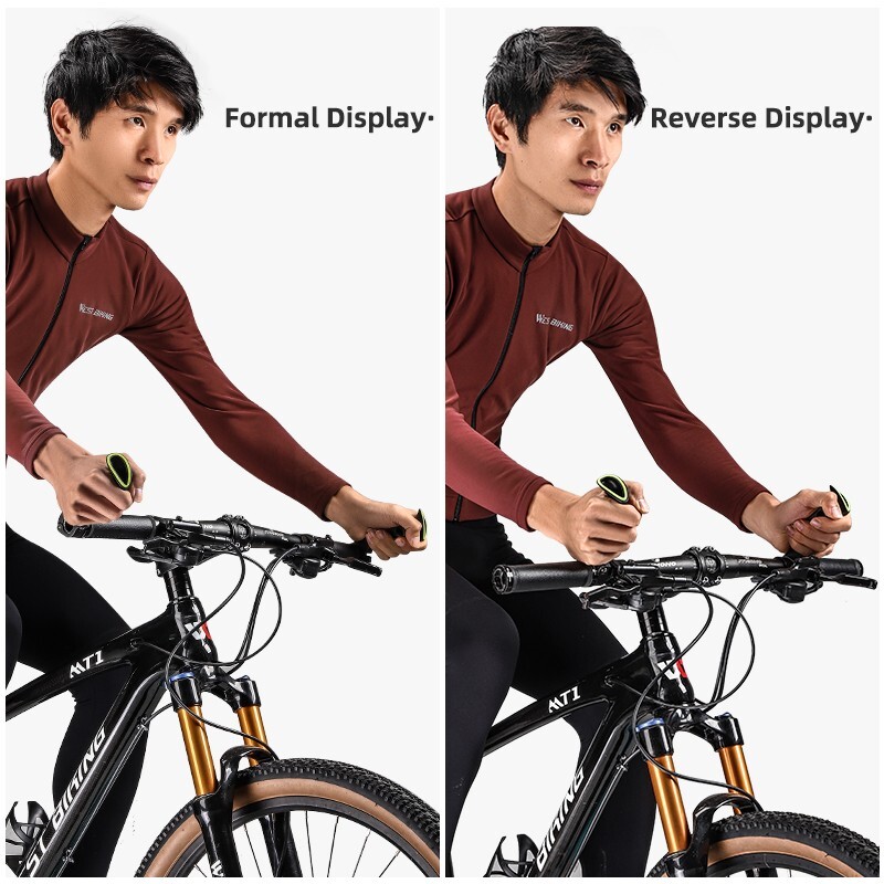 MTB Bike Handlebar Bar Ends Ergonomic Extended Bicycle Bar Ends Black a ...