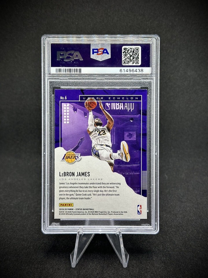 LeBron James 2019 Panini Status Upper Echelon RED SP PSA 9 Lakers | eBay