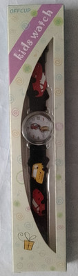 Kids Quartz Watch: Black Plastic Strap - Car Pattern - New In Box ...