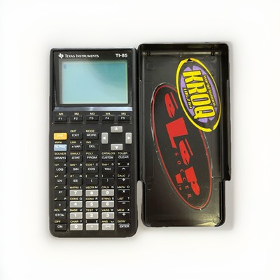 Texas Instruments TI-85 Graphing Calculator With Cover & Y2K Stickers ...