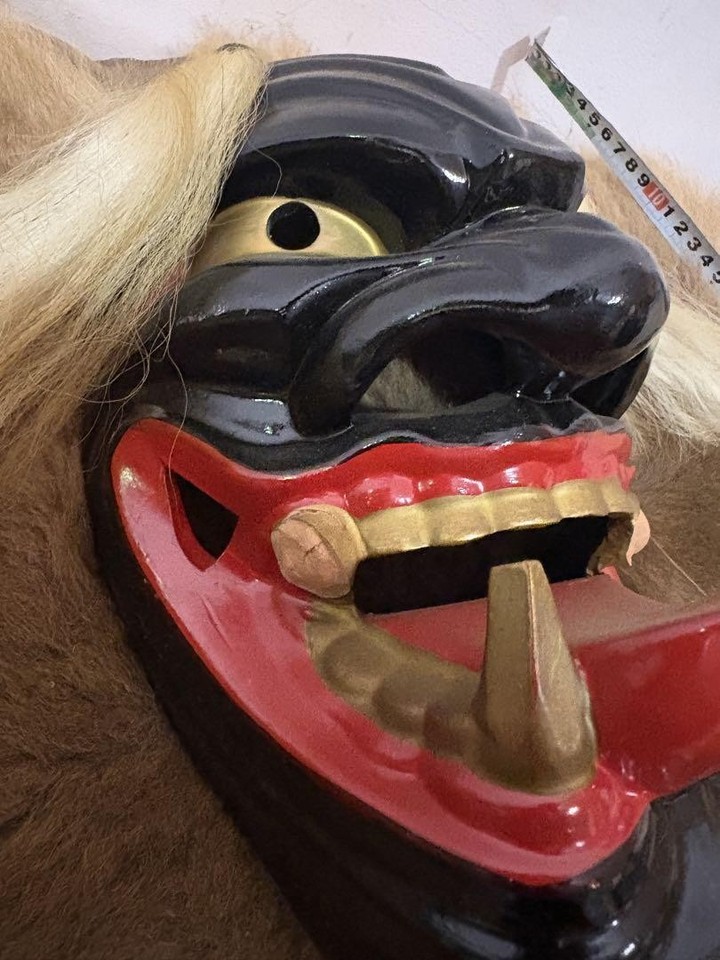 Japanese Mask Beast Face Mask Demon Noh Mask Demon Mask Vintage Japan ...