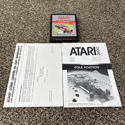 Atari 2600 Pole Position Error Label Pole Positn Tested Game And Manual ...