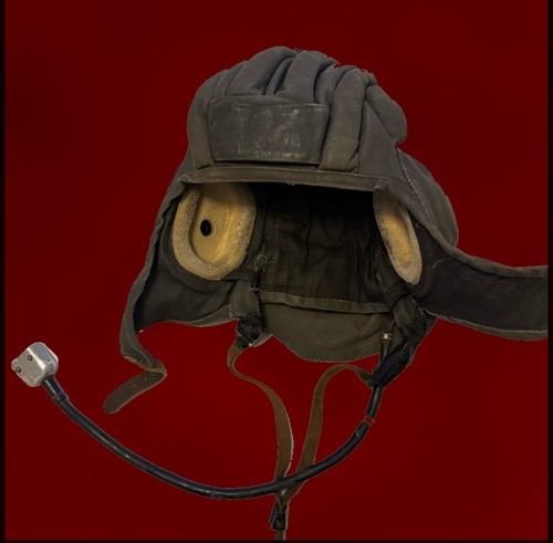 Vintage Soviet / Warsaw Pact Tanker Soft Shell Helmet With Comms Cord ...