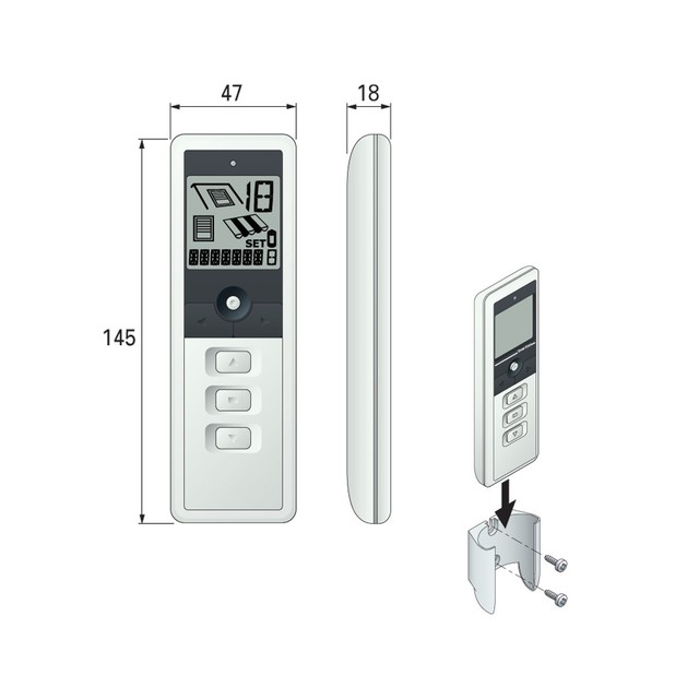 SIMU Hz Radio Remote Control 16 Channel Shutter Motor Switch Silver for ...