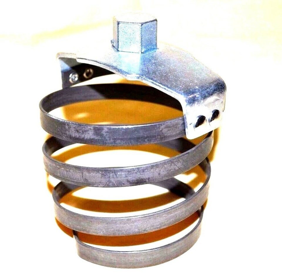 Large Small Coil Spring Oil Filter Wrench Heavy Duty Steel Grip Fliter ...