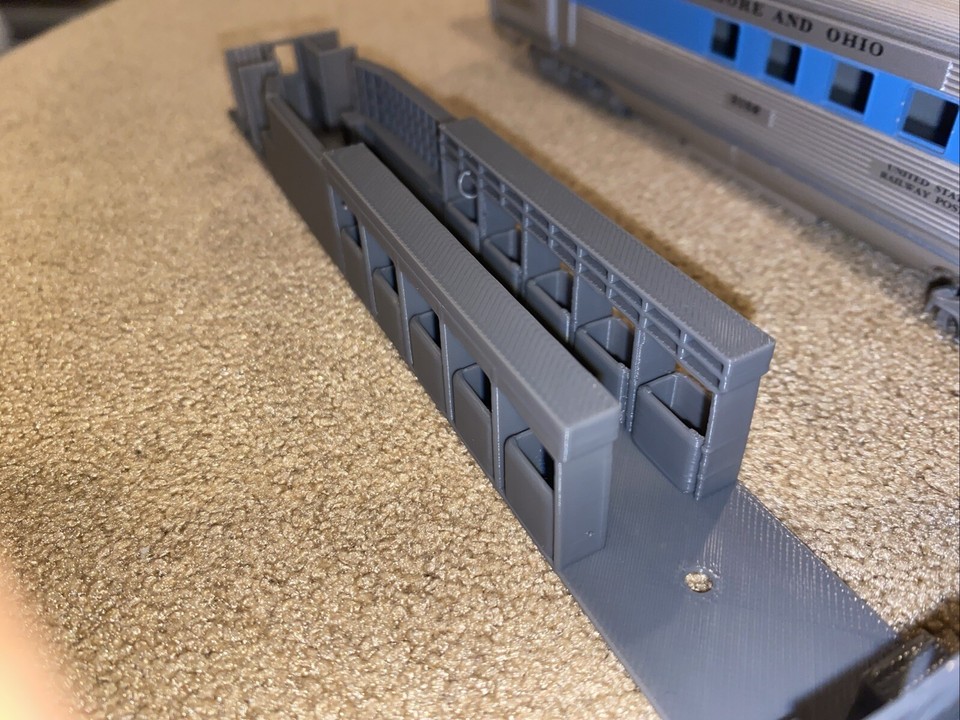 HO Model Train Streamliner RPO Car Interior Gray Fits Athearn | eBay