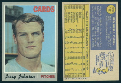 (54168) 1970 Topps 162 Jerry Johnson Cardinals-EM | eBay