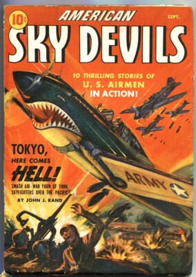 PULP: AMERICAN SKY DEVILS #2--9/1942-RED CIRCLE MARVEL PULP-NORMAN ...