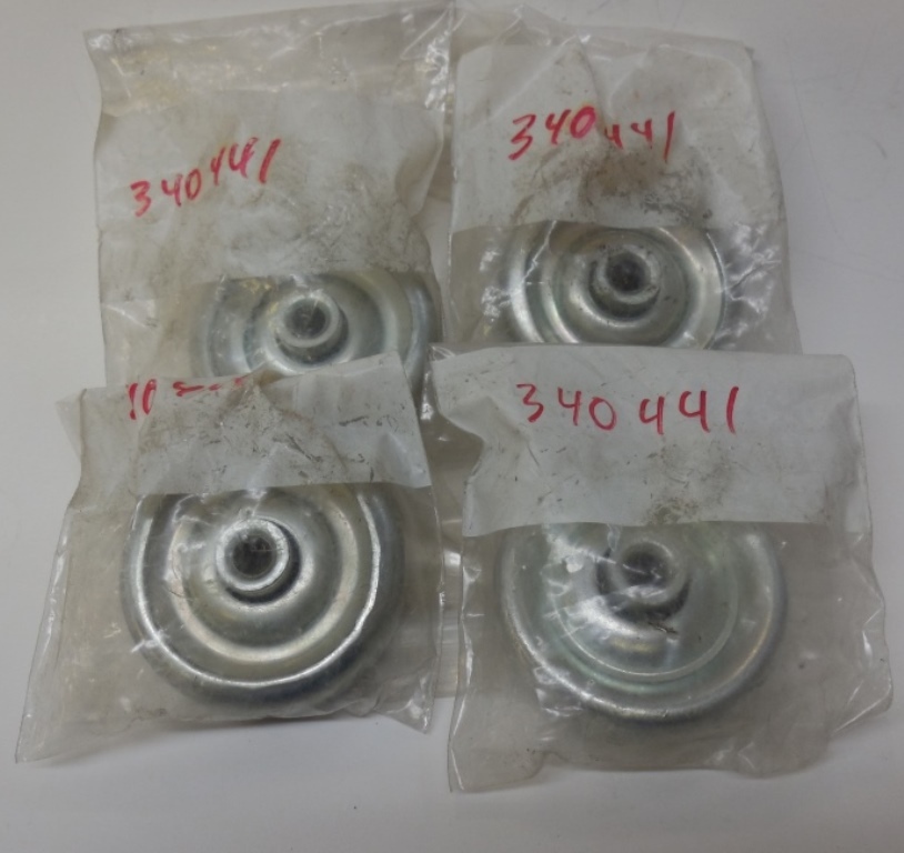 INTELLIGRATED WHEEL 340441, 1000400, HD 1/4" BORE, 1-15/16" OD, METAL ...
