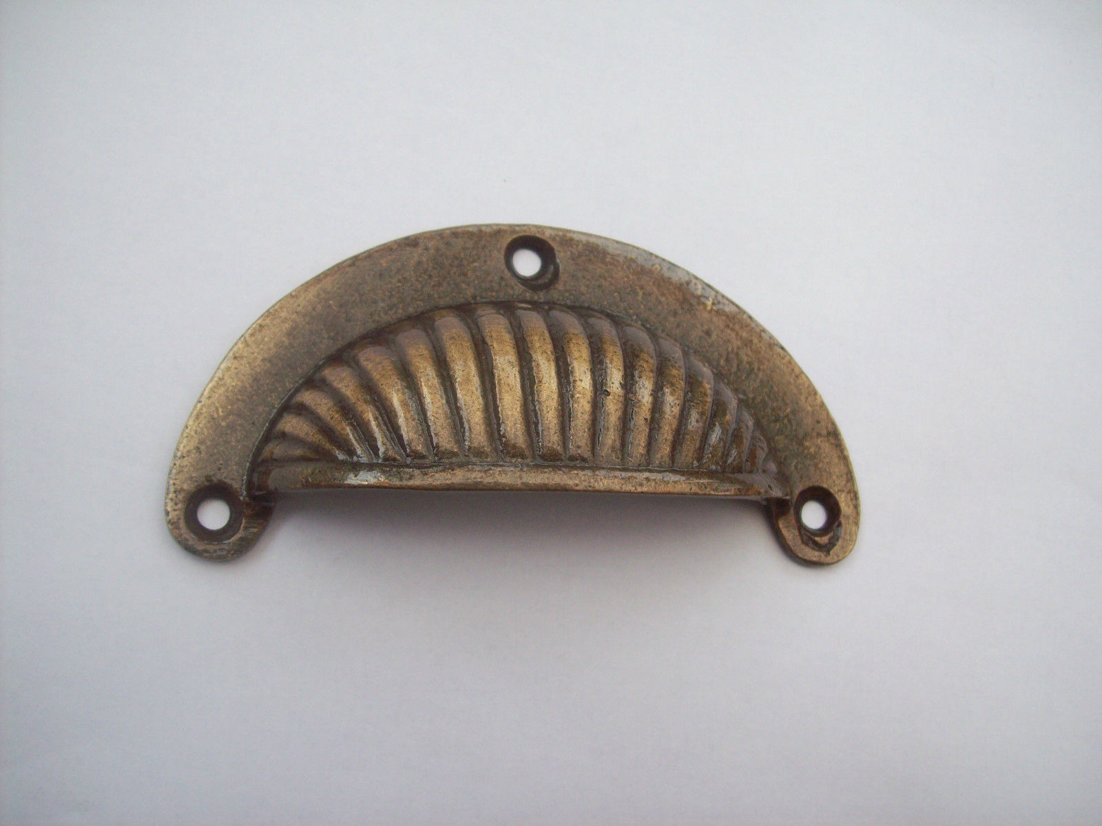 Cast Iron Decorative Cup cupped Shell Cupboard Kitchen Drawer Door Pull ...